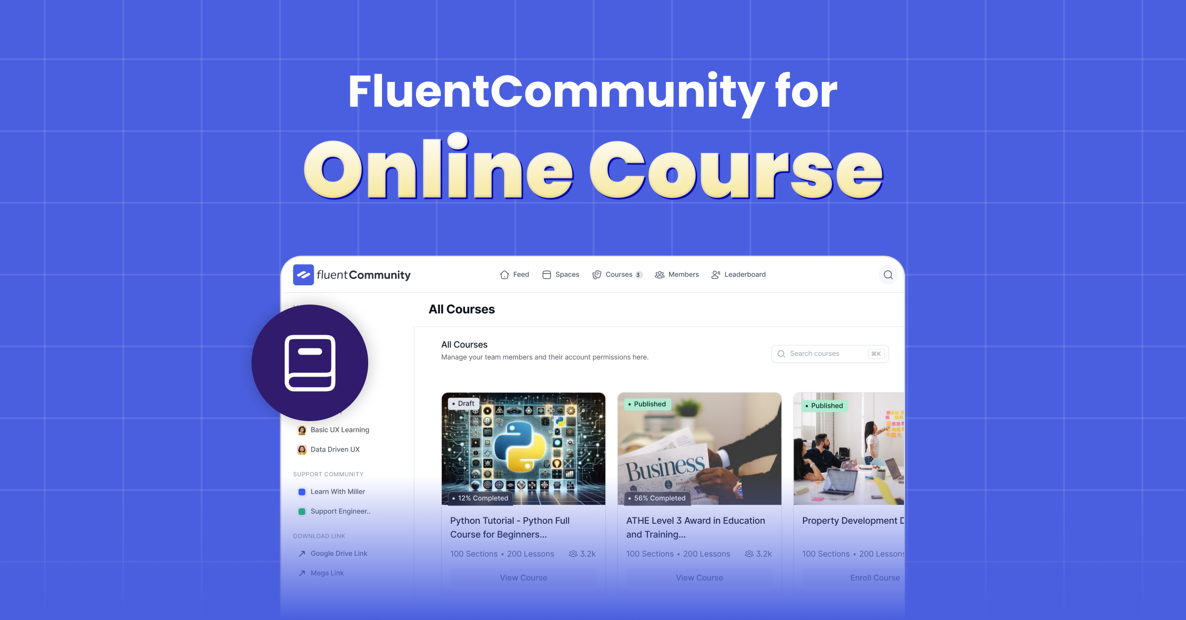 Online course platform for community building - FluentCommunity